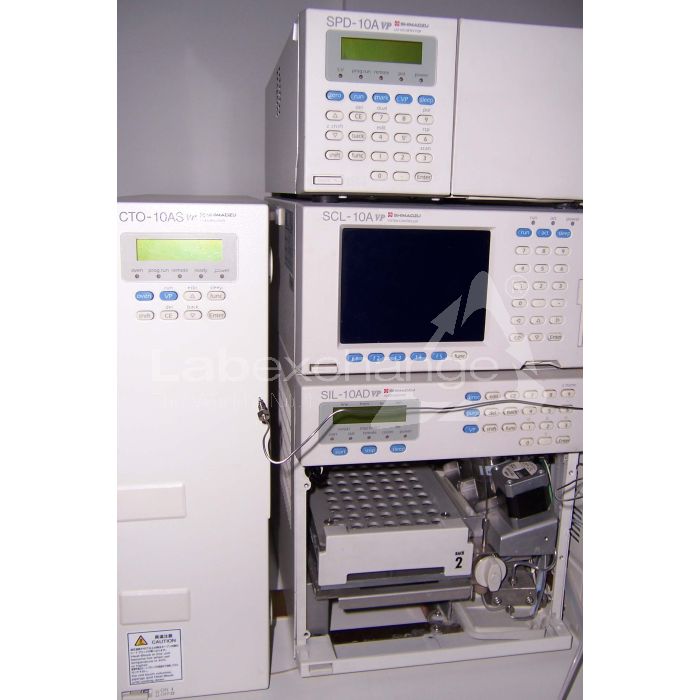 Shimadzu HPLC used with warranty. Used Shimadzu HPLC from Labexchange.com