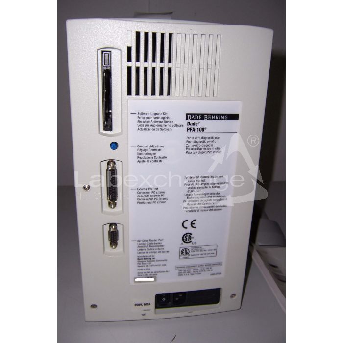 Dade Behring PFA 100 used with warranty. Used Dade Behring PFA 100 from ...