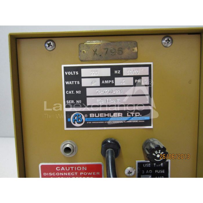 Bühler Electromet Etcher used with warranty. Used Bühler Electromet ...